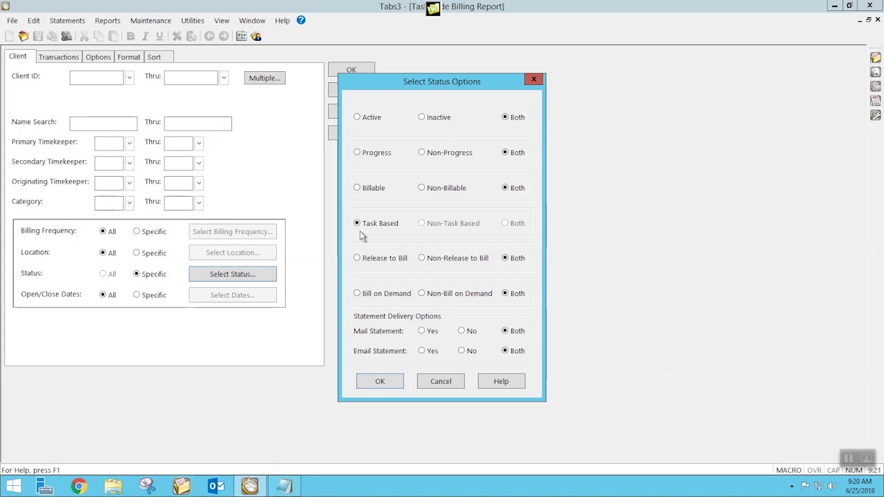 Tabs3 eBite | Learn about the Task Code Billing report in Tabs3 - YouTube