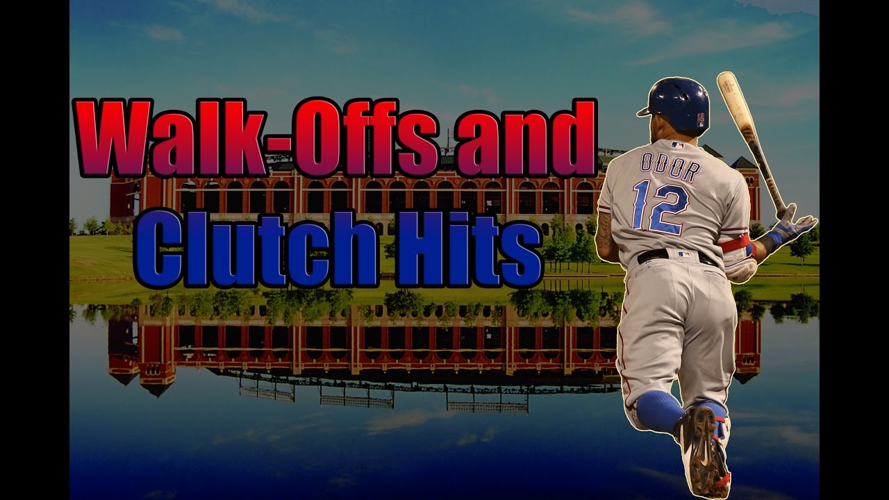 Texas Rangers: 2016 Best Walk-Offs/Clutch Moments - YouTube