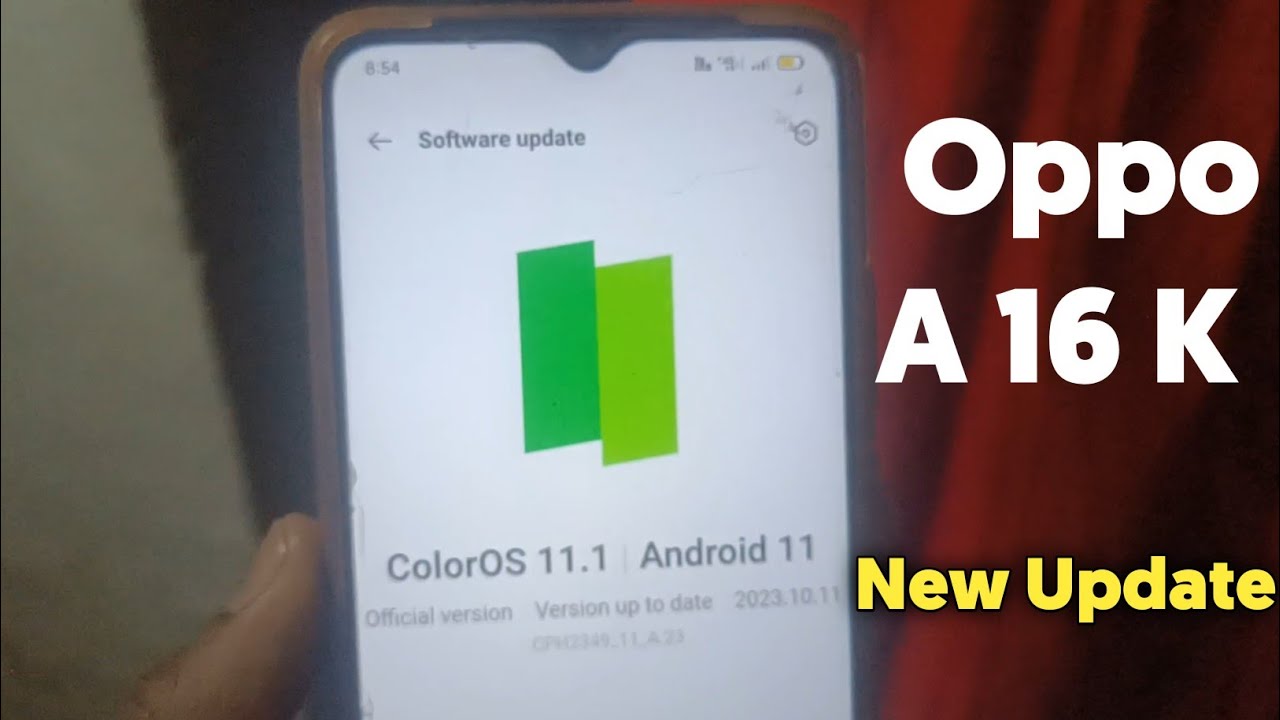 Oppo a16k new update 2023 | September | cph2349_11_A.23 | Oppo a 16 k ...