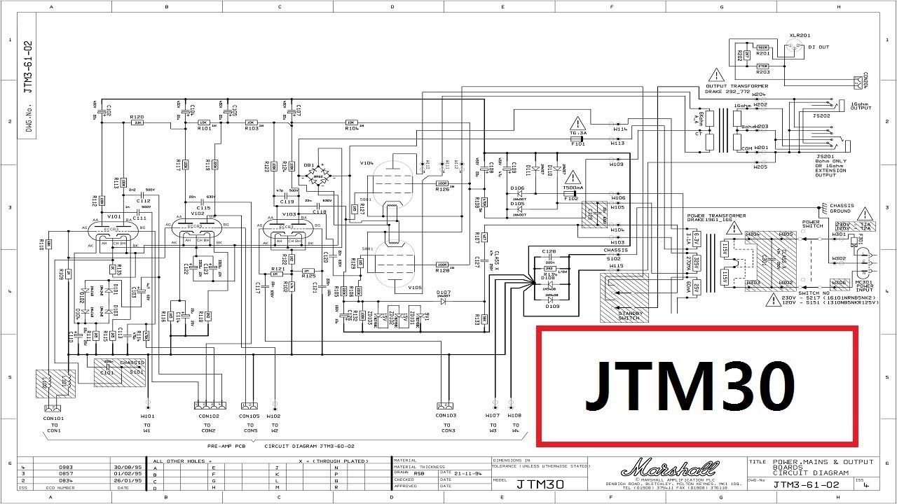DIY 마샬 JTM30 트랜스포머 100/117볼트 220볼트로 1부 - YouTube