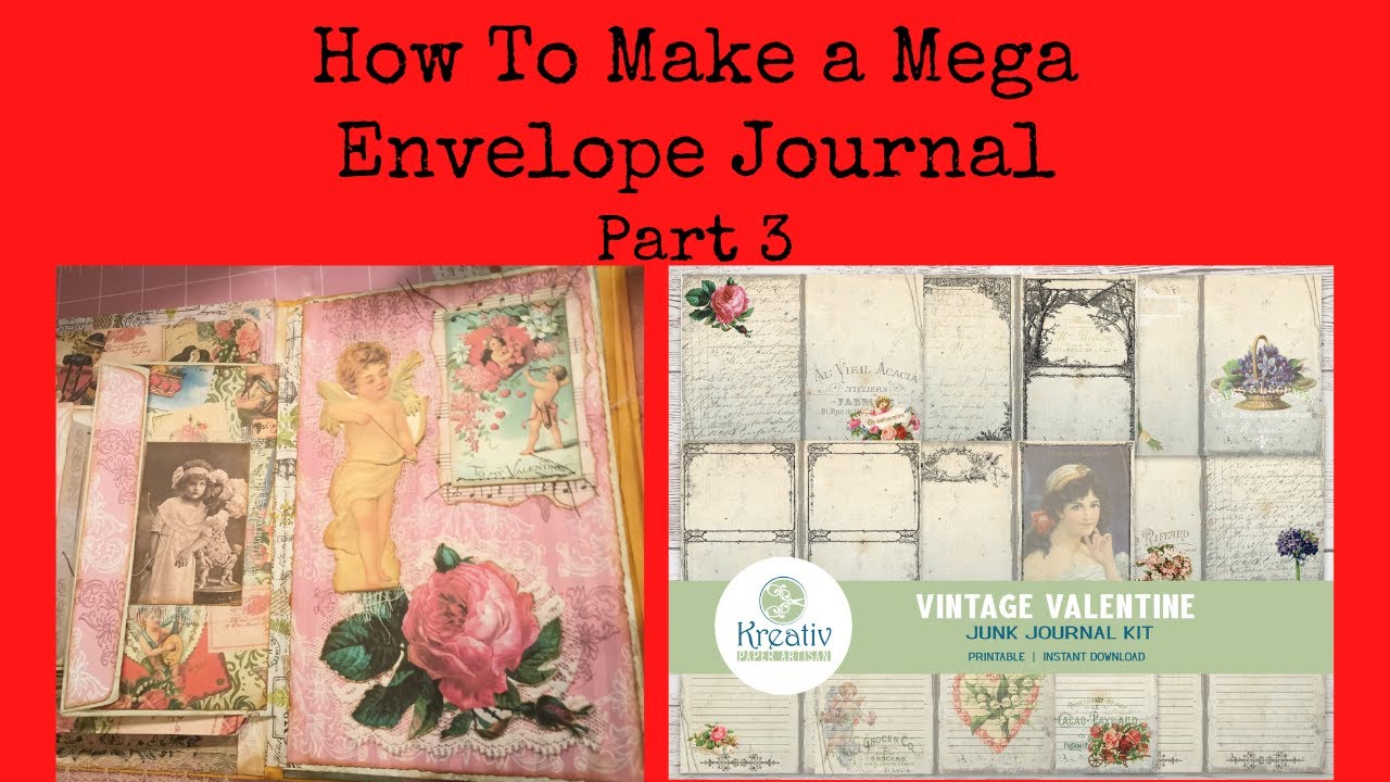 How To Make a Mega Envelope Journal Part 3 - YouTube
