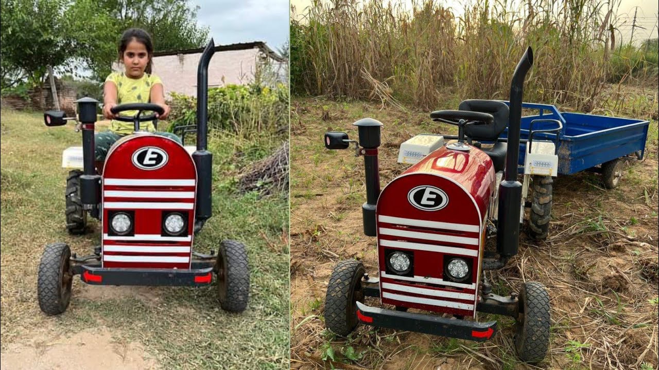 Homemade Mini powerful eicher tractor | mini eicher tractor | komal ...
