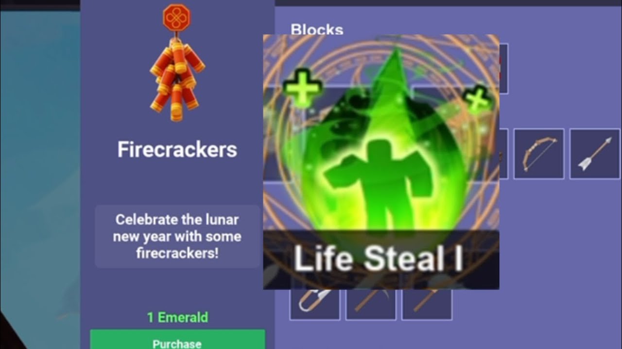 Firecracker prices has been changed & LifeSteal has sounds! (Roblox ...