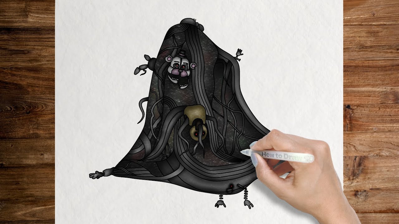 How to draw The Blob Fnaf Security Breach - YouTube