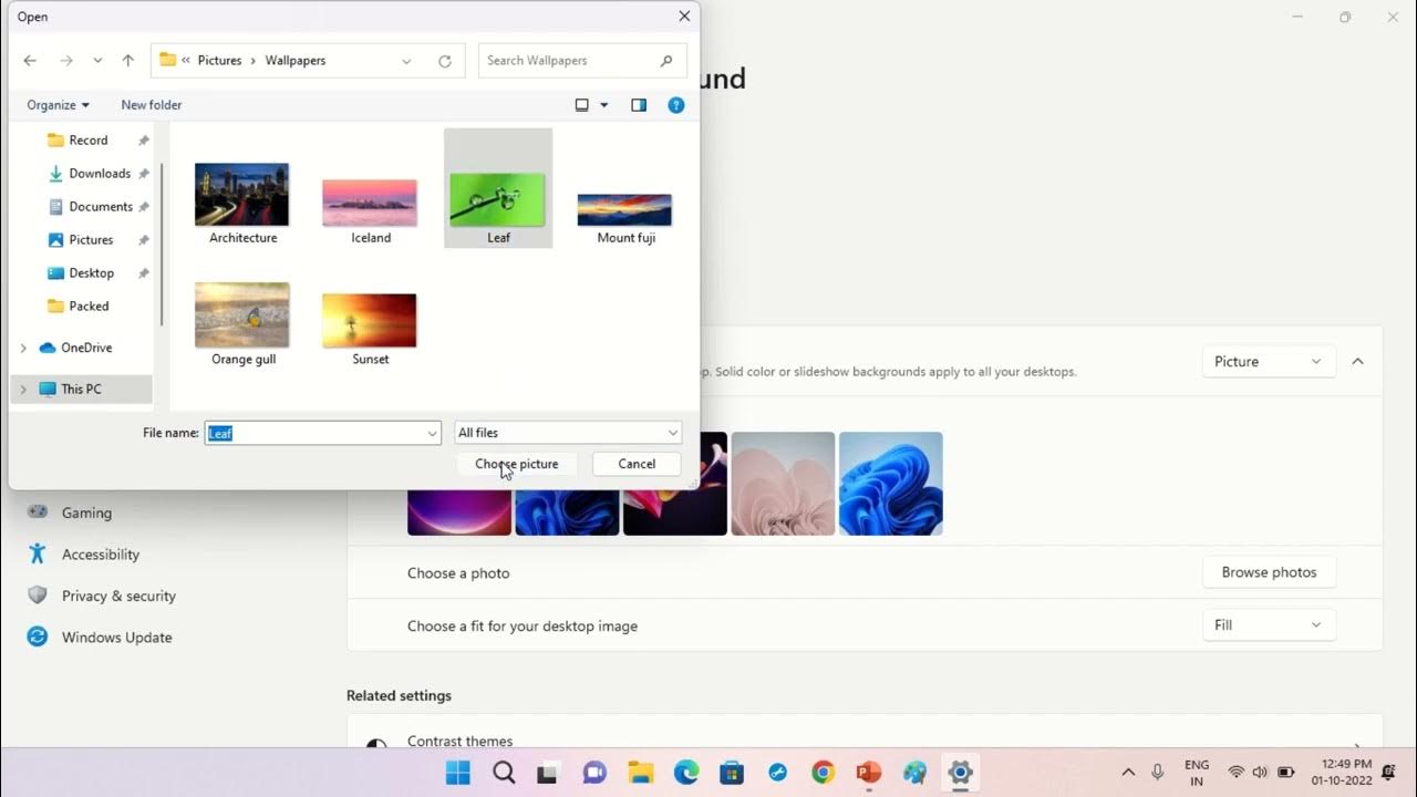 How to Set Custom Background in Windows 11 - YouTube