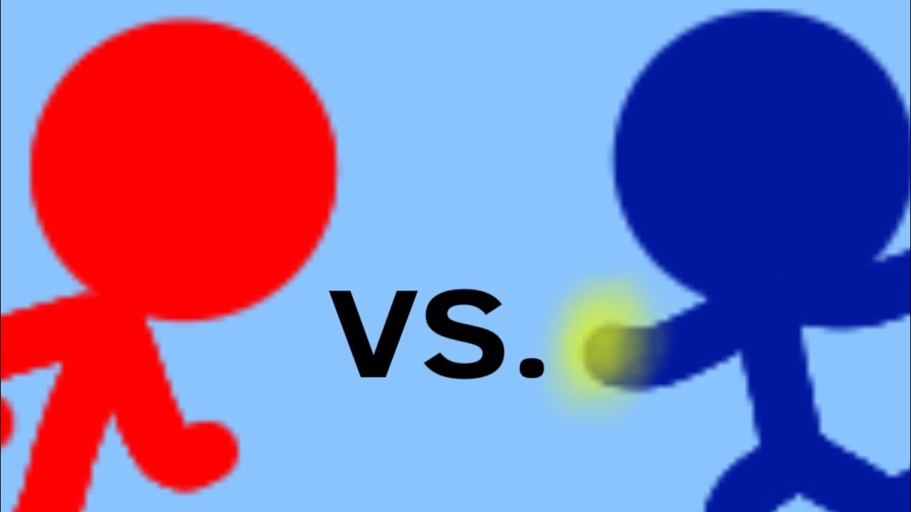 Red Vs. Blue | Stick Figure Fight Animation - YouTube