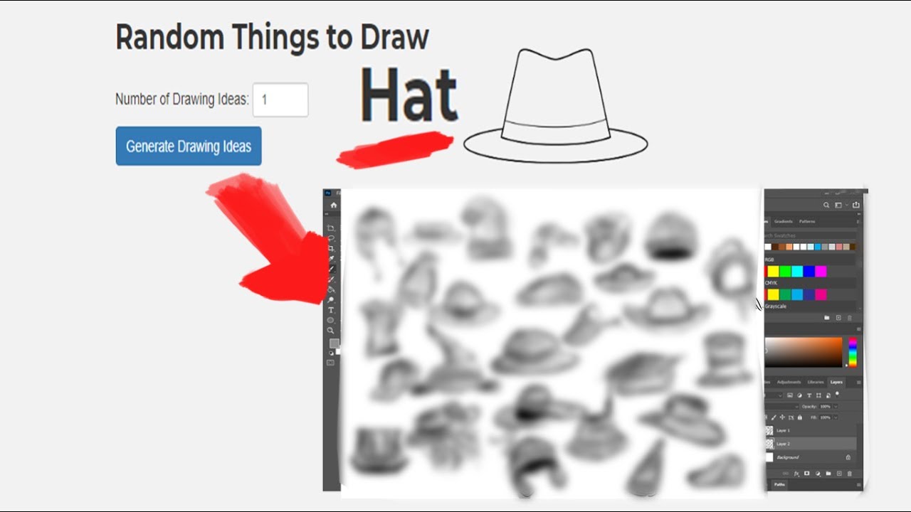 Day 1 of drawing ANYTHING Random Word Generator says! - YouTube