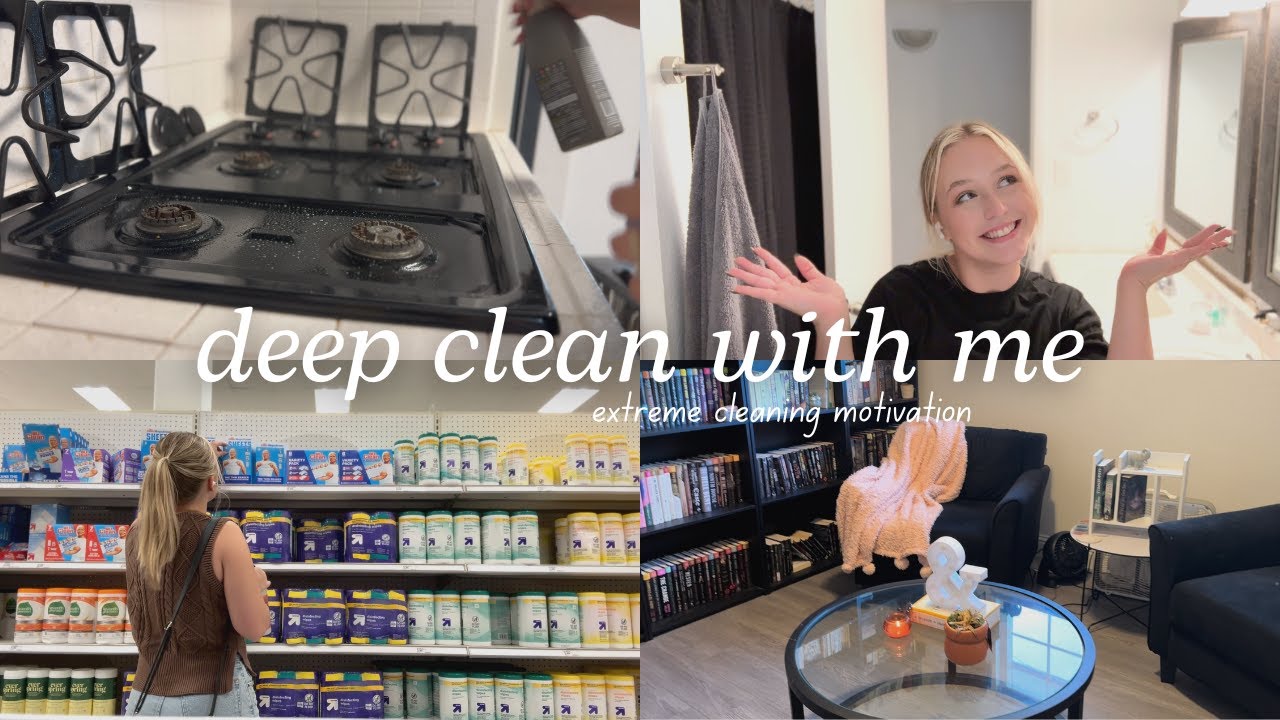 FALL DEEP CLEAN WITH ME | entire house deep clean + extreme cleaning ...