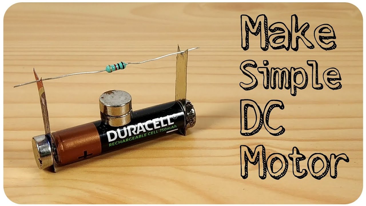 How to make simple DC motor at home - YouTube