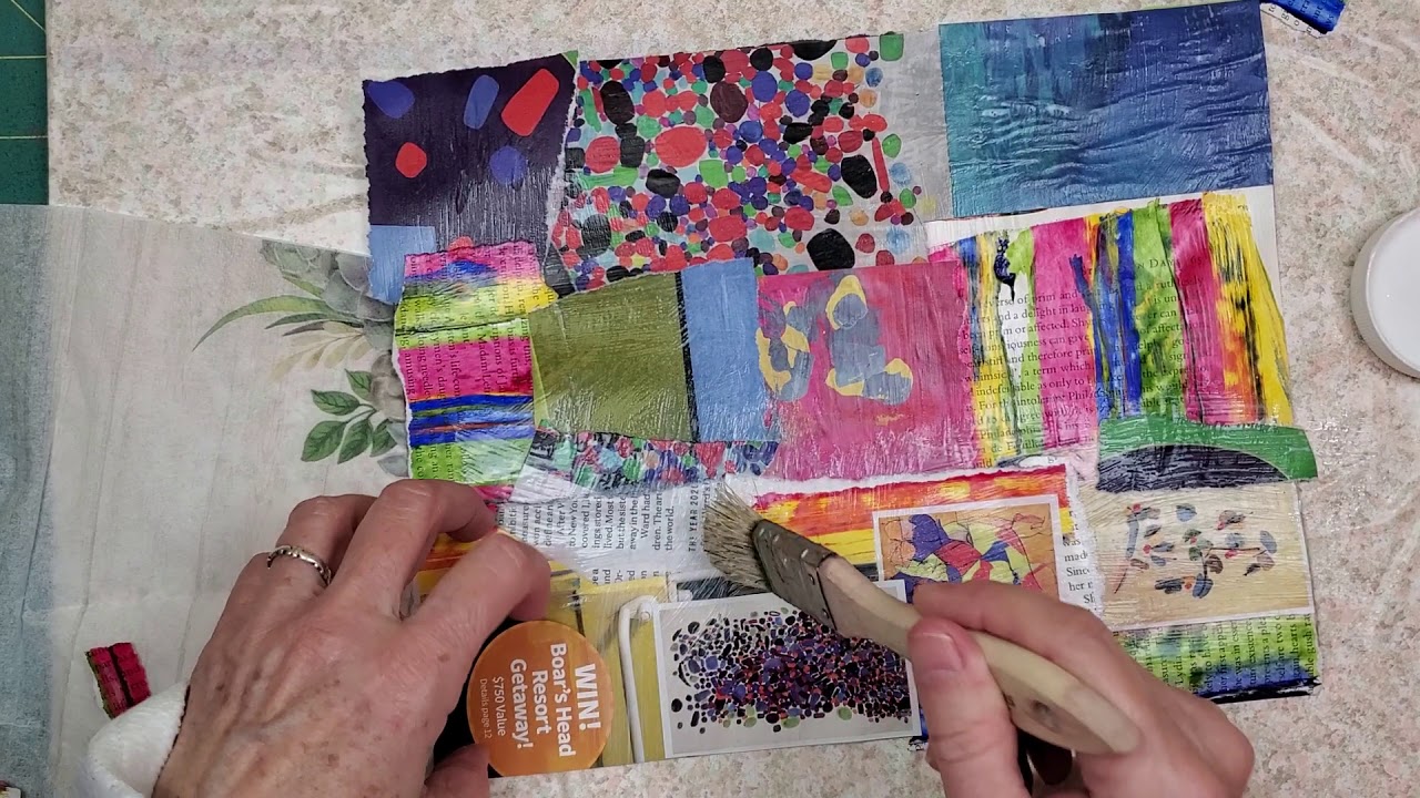 How to Create a Collage Masterboard Park One - YouTube