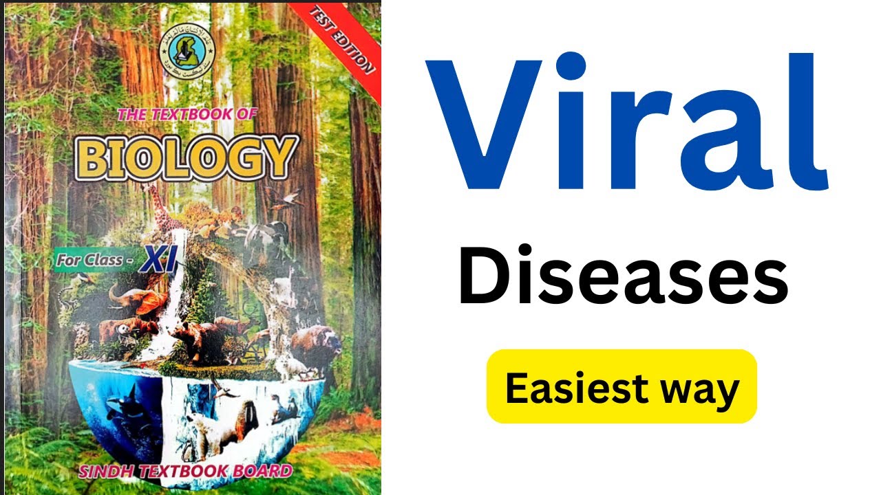 Viral Diseases |chapter 5 Acellular life 11th class biology sindh board ...