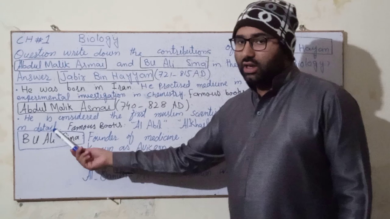 contribution of jabbir bin hayyan .Bu Ali seena and Abdul Malik Asmai ...