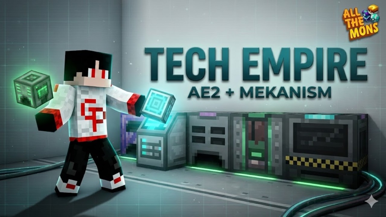 🔴 Minecraft All The Mods | AE2 & Mekanism — The Ultimate Tech Empire ...