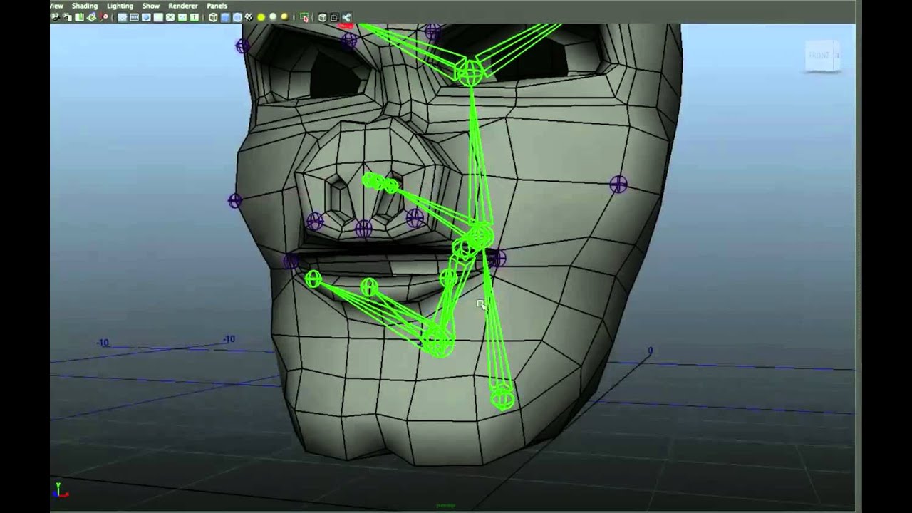 Joint Based Facial Rig - YouTube