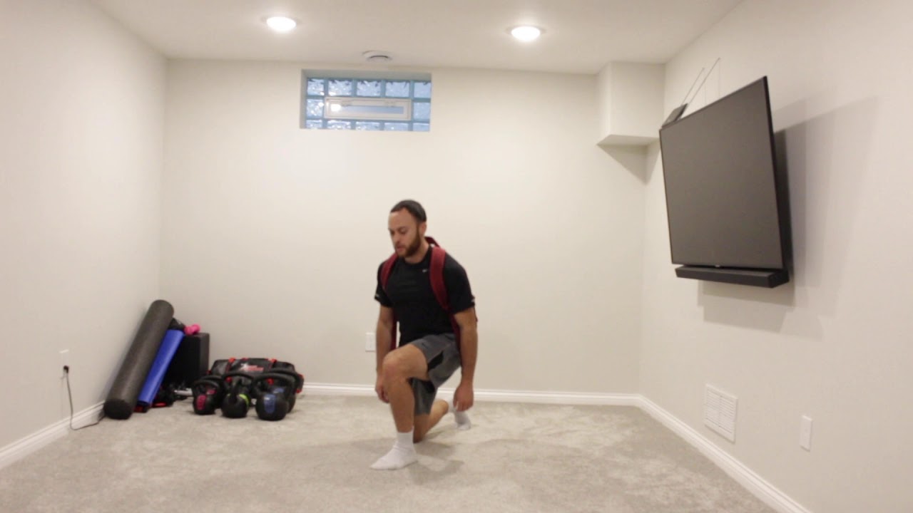 Backpack Split Squat - YouTube