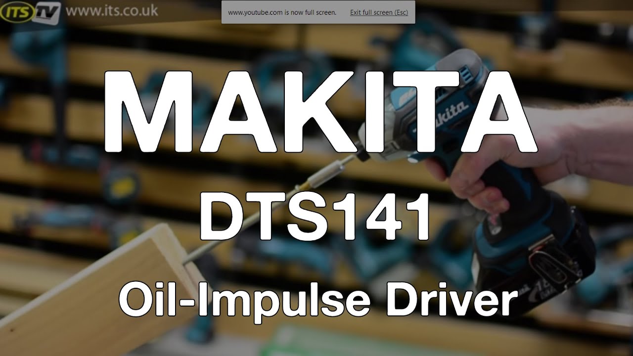 Makita DTS141 18v Li-ion Cordless Oil Impulse Driver - ITS - YouTube
