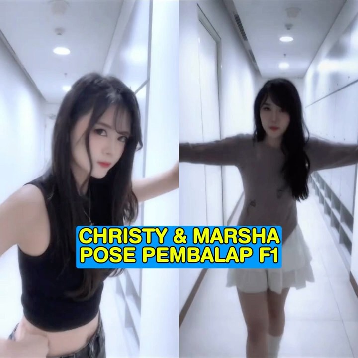 CHRISTY & MARSHA POSE PEMBALAP F1 #jkt48 #f1 #formula1 - YouTube