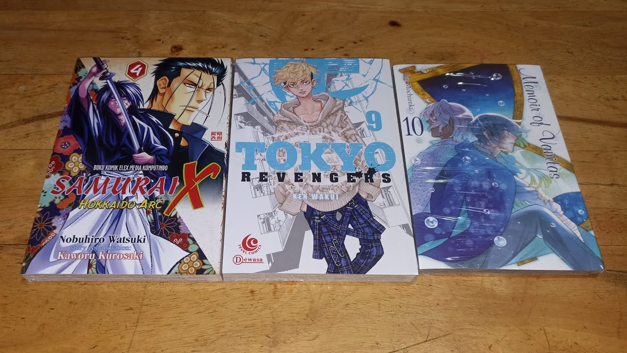 Unboxing Komik Terbaru Samurai X Hokkaido Arc, Tokyo Revengers dan ...