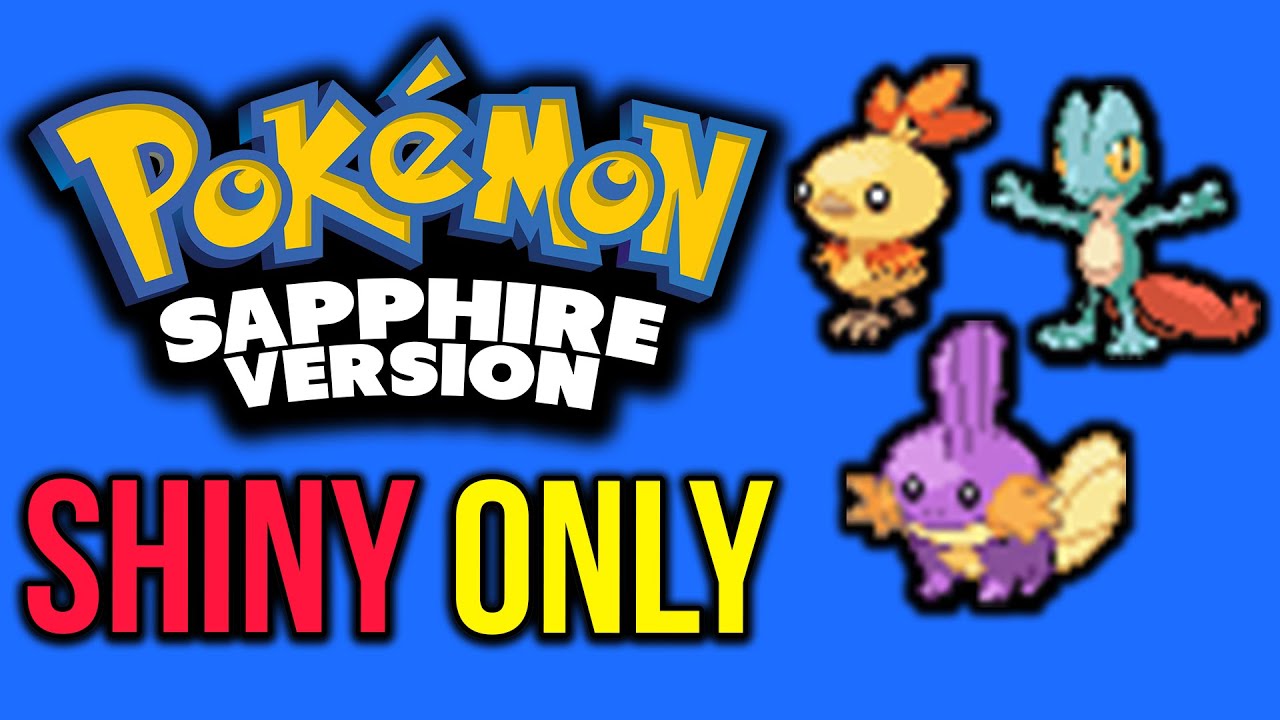 Pokémon Sapphire with ONLY Shiny Pokémon - YouTube