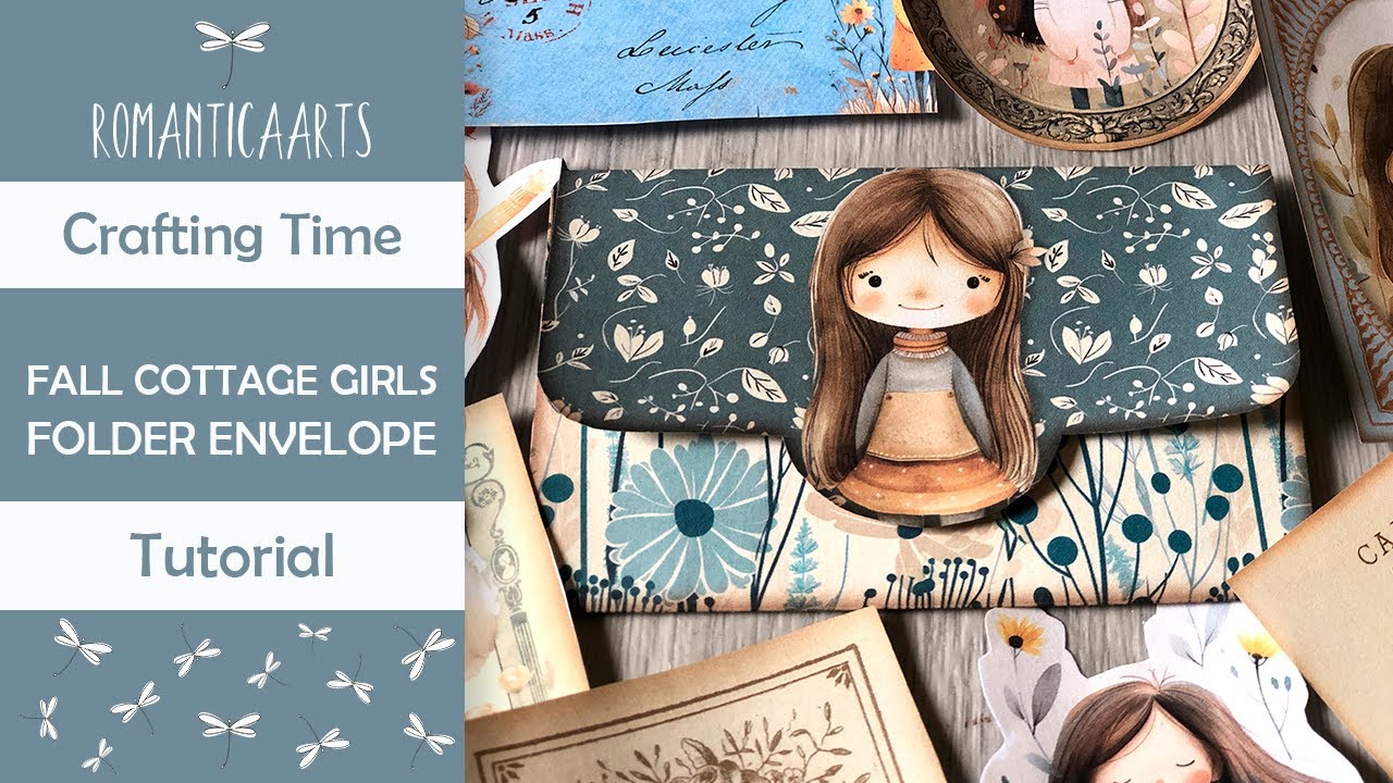 Design Showcase - Fall Cottage Girls Folder Envelope - YouTube