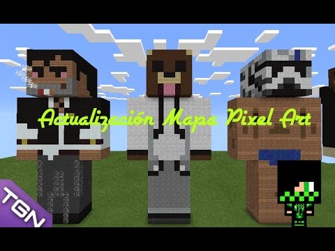 Actualizacion mapa pixel art youtubers famosos y nueva intro - YouTube