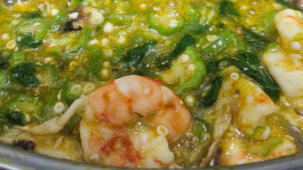 6min Seafood Okro Soup || Recipie For The Perfect Seafood Okro Soup ...