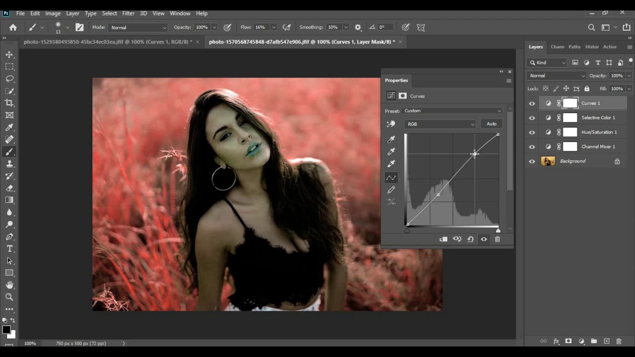 Red theme Effect- Photoshop Universe - YouTube