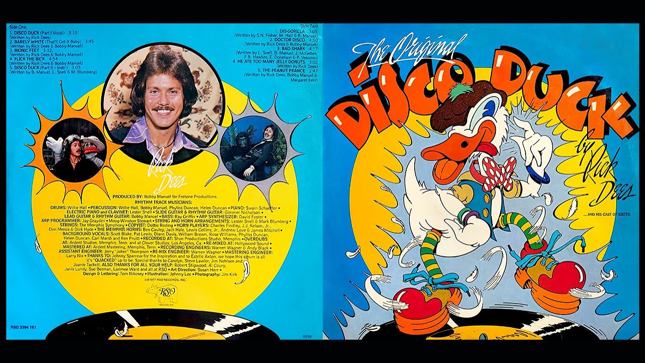 Rick Dees & His Cast Of Idiots - Disco Duck (Part II Instr.) - YouTube