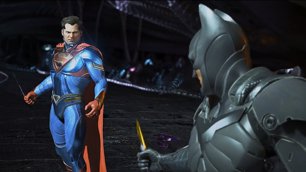 Batman and Superman Fight to the Death (Good/Bad Endings) Injustice 2 ...
