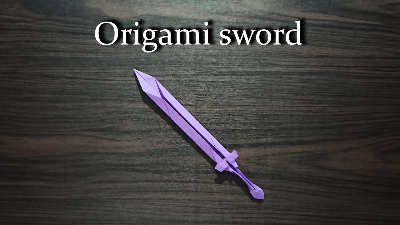 Origami Sword | Simple Origami Sword | Easy Origami Step-by-Step ...