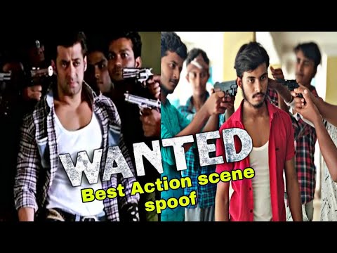 Wanted movie spoof||salman khan bestAction scene ||presenting by a2z masti tv 2021 - YouTube