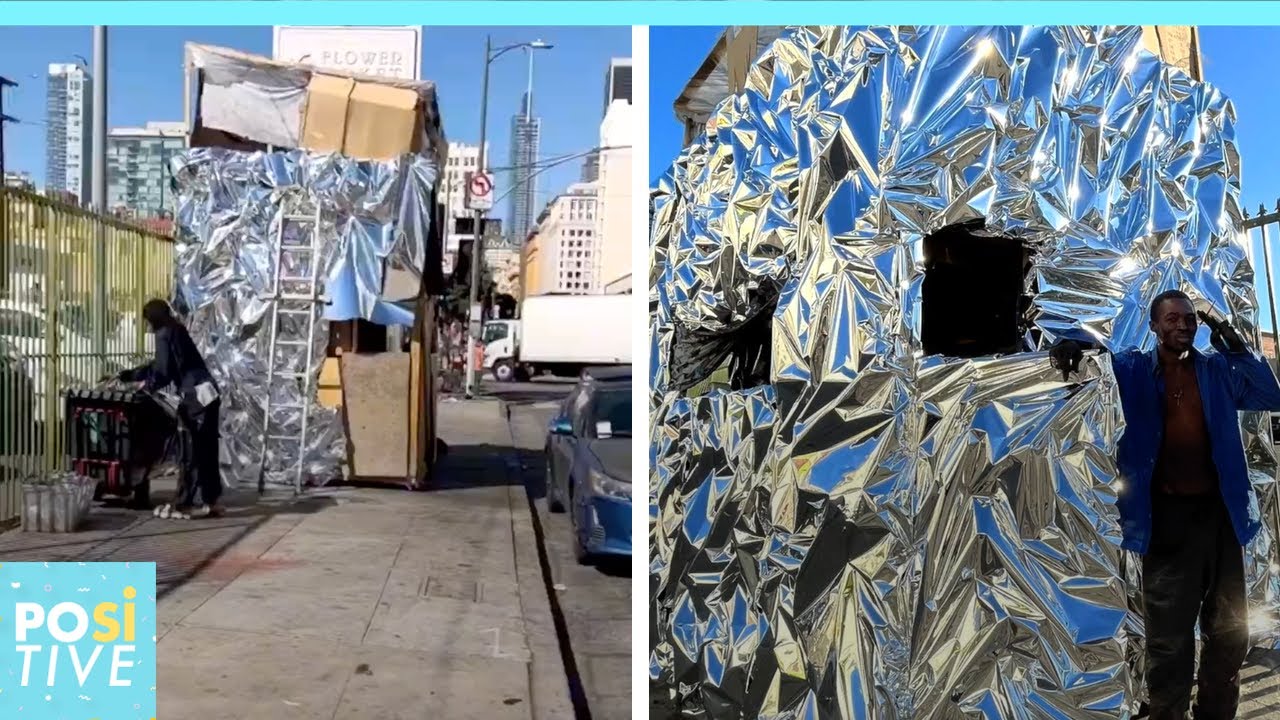 Homeless man builds himself an incredible house out of cardboard ...