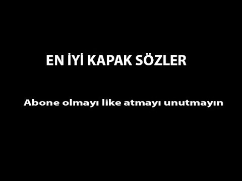 Kullanacağınız En İyi Kapak Laflar