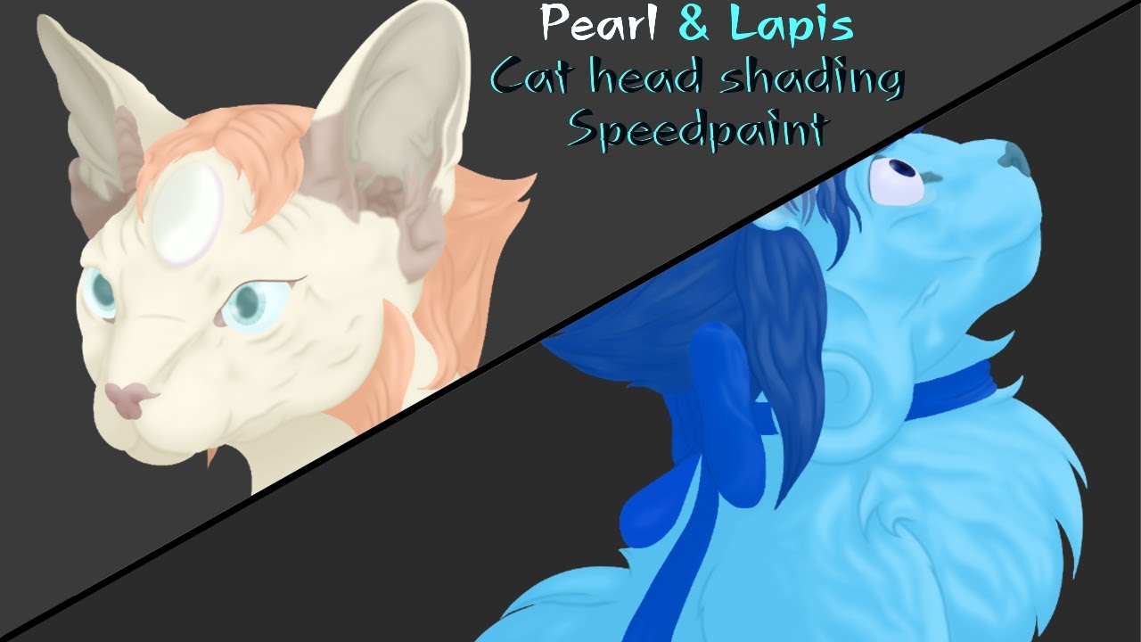 SU Cat Heads 1 part 3 Speedpaint - YouTube