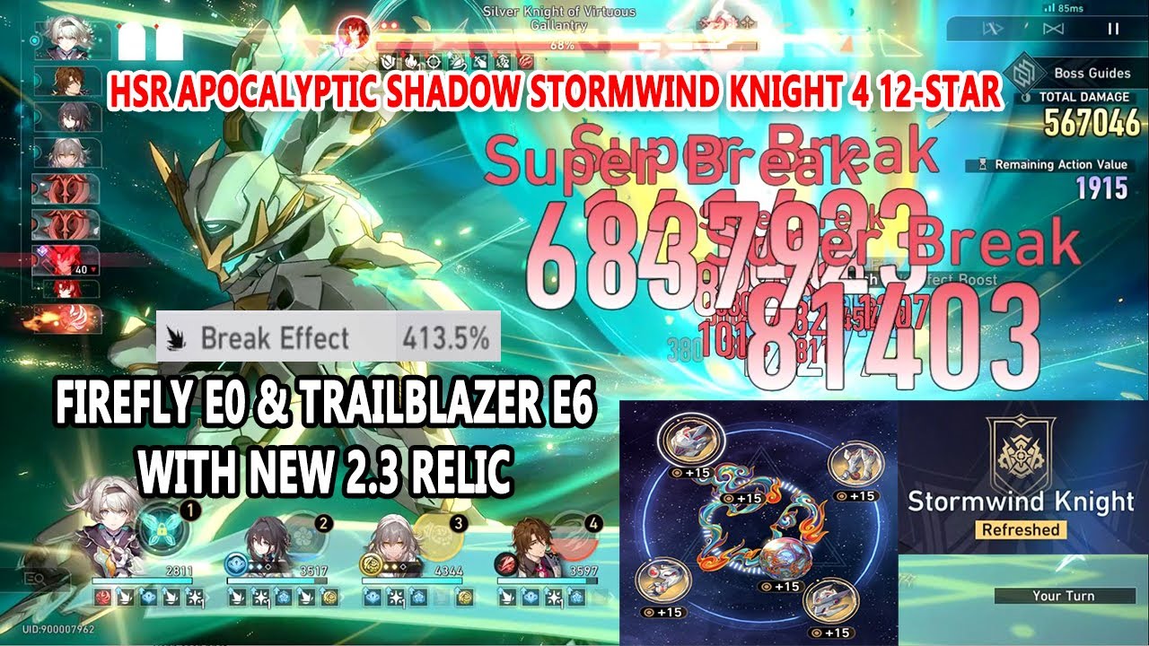 HSR Apocalyptic Shadow Stormwind Knight 4 12-Star : Firefly E0 ...