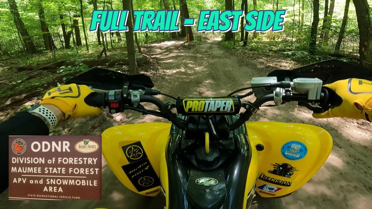 Maumee State Forest APV Area FULL trail EAST side | Raptor 700R - YouTube