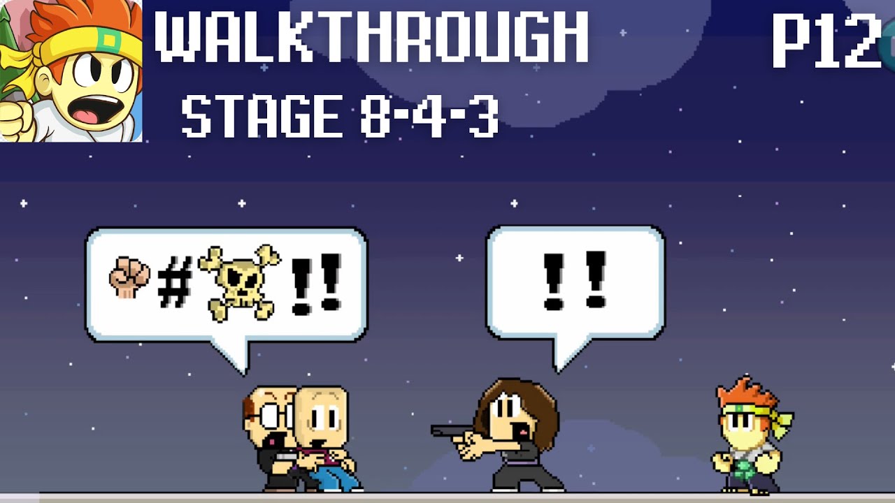 Dan The Man Gameplay Walkthrough Part 12 | Stage 8-4-3 with all secret ...