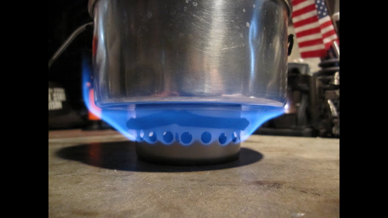 Low Pressure - Side Burner with Carbon Felt Wick - Boil Test #1 - YouTube
