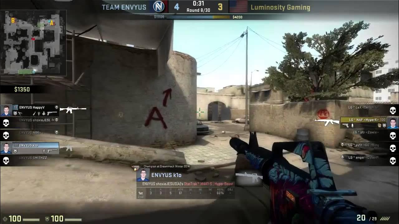 EnVyUS POV (English SUBS) vs Luminosity - ESL ESEA Pro League Finals - BO1 (Dust 2) - YouTube
