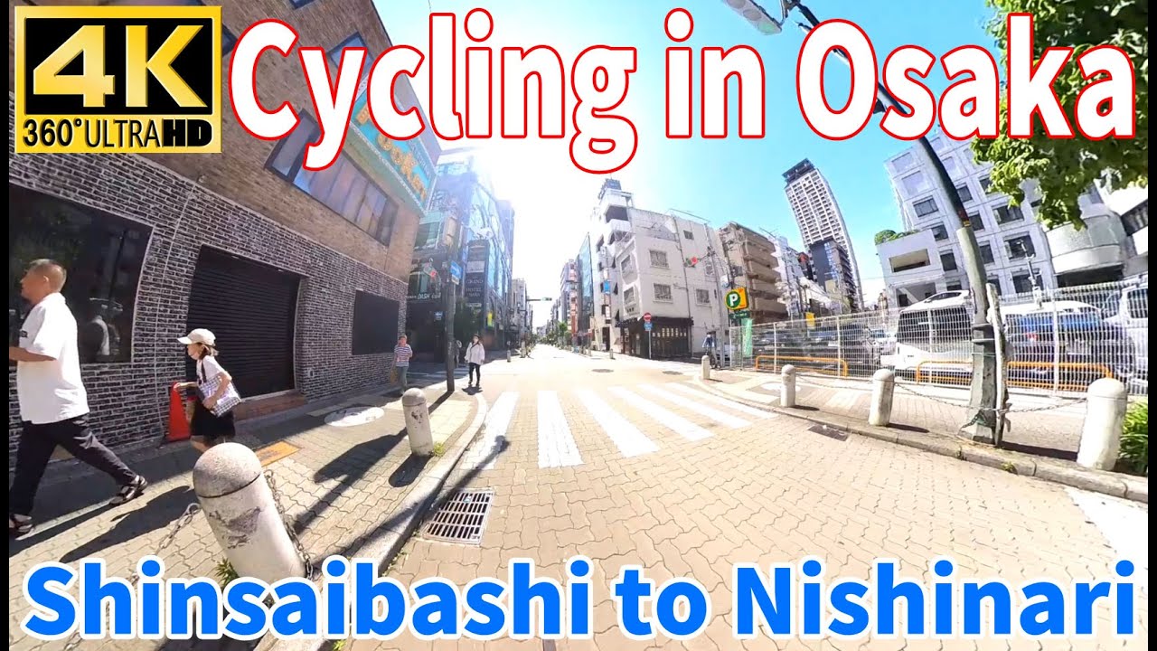 【4K OSAKA Cycling】 Cycling in Osaka - Shinsaibashi to Nishinari - YouTube