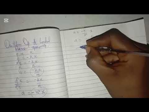 [SHM]: MASS OSCILLATION OF A LOADED SPRING| PERIOD|FREQUENCY|SPRING ...