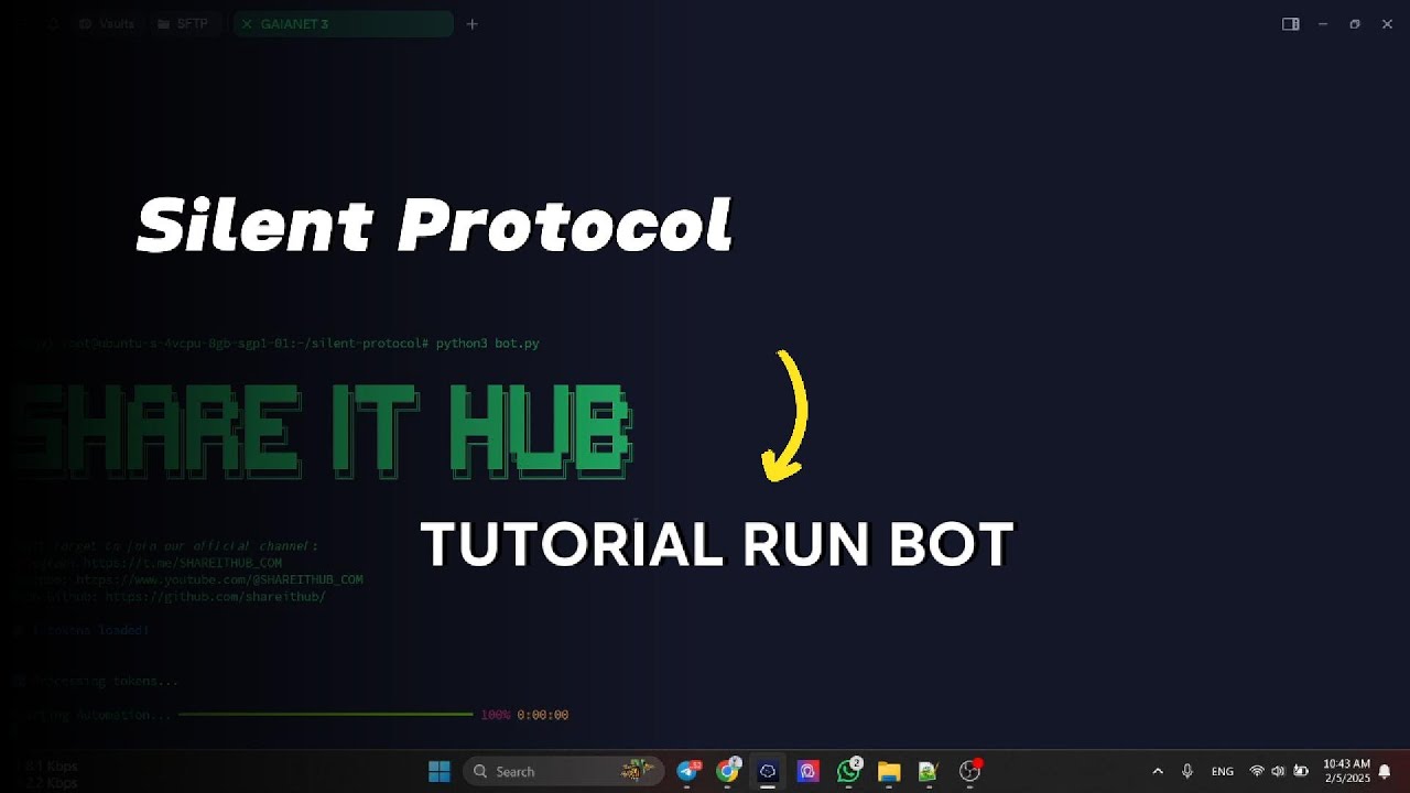 Silent Protocol ️Tutorial running Silent Protocol with Bot Automation # ...