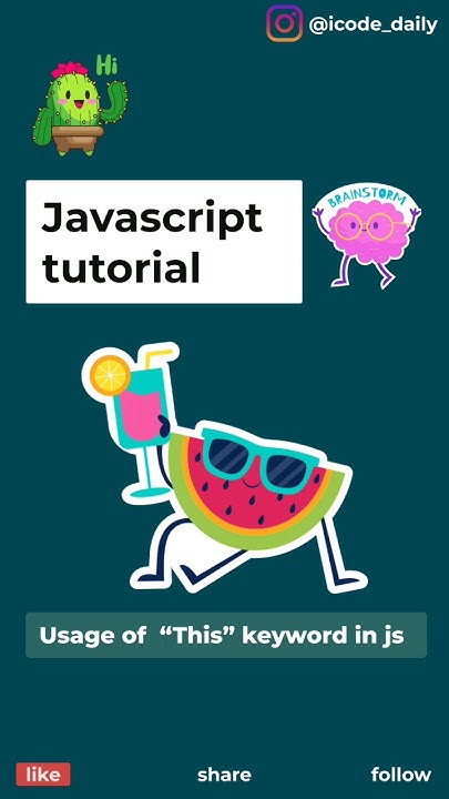 Usage of "this" keyword in js #viral #coding #ytshorts #shortvideos #javascript #programming #js ...
