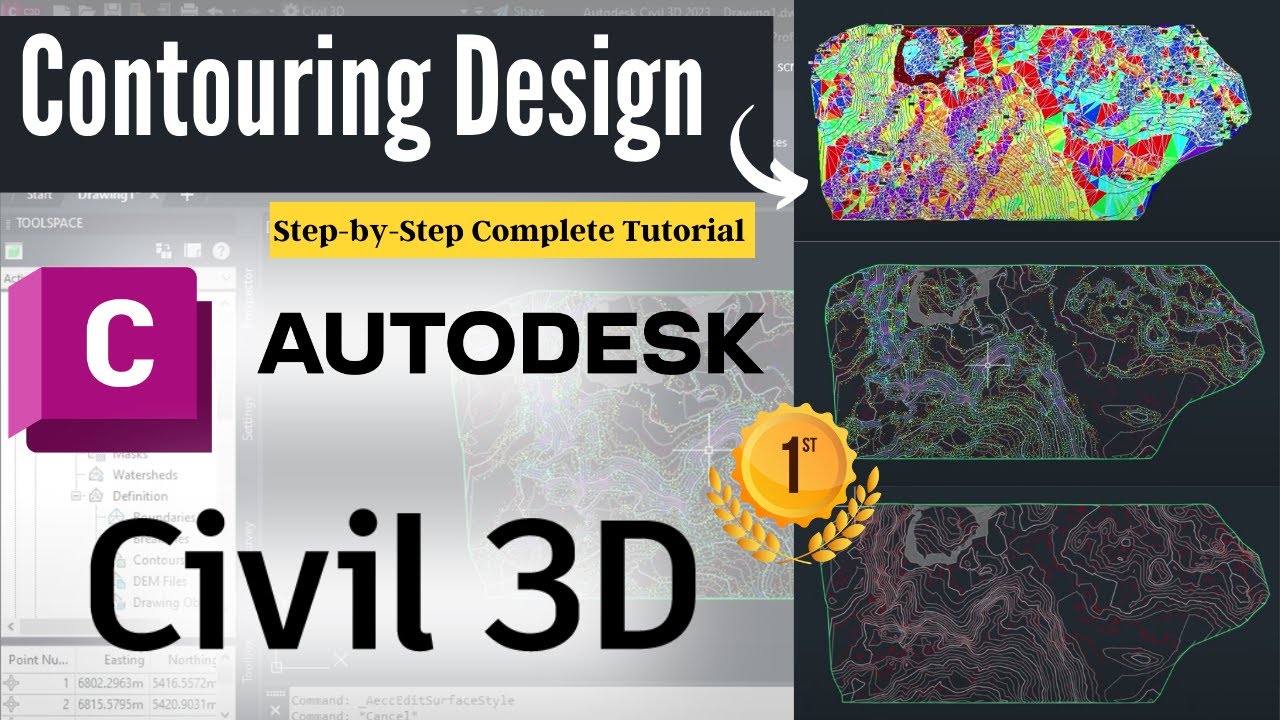 Creating Contouring in Civil 3D - YouTube