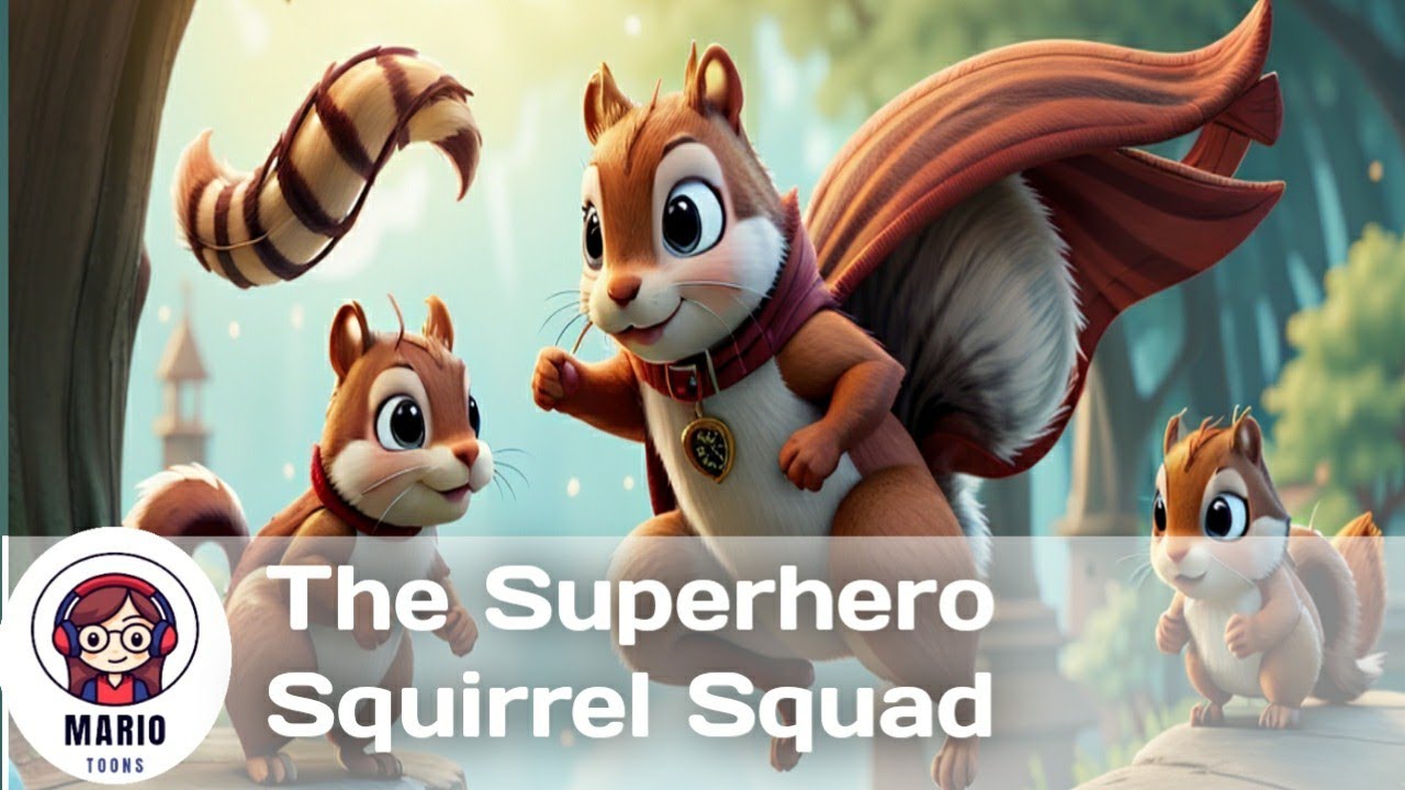 The Superhero Squirrel Squad |English cartoon | stories for toddlers | @mariotoons English - YouTube
