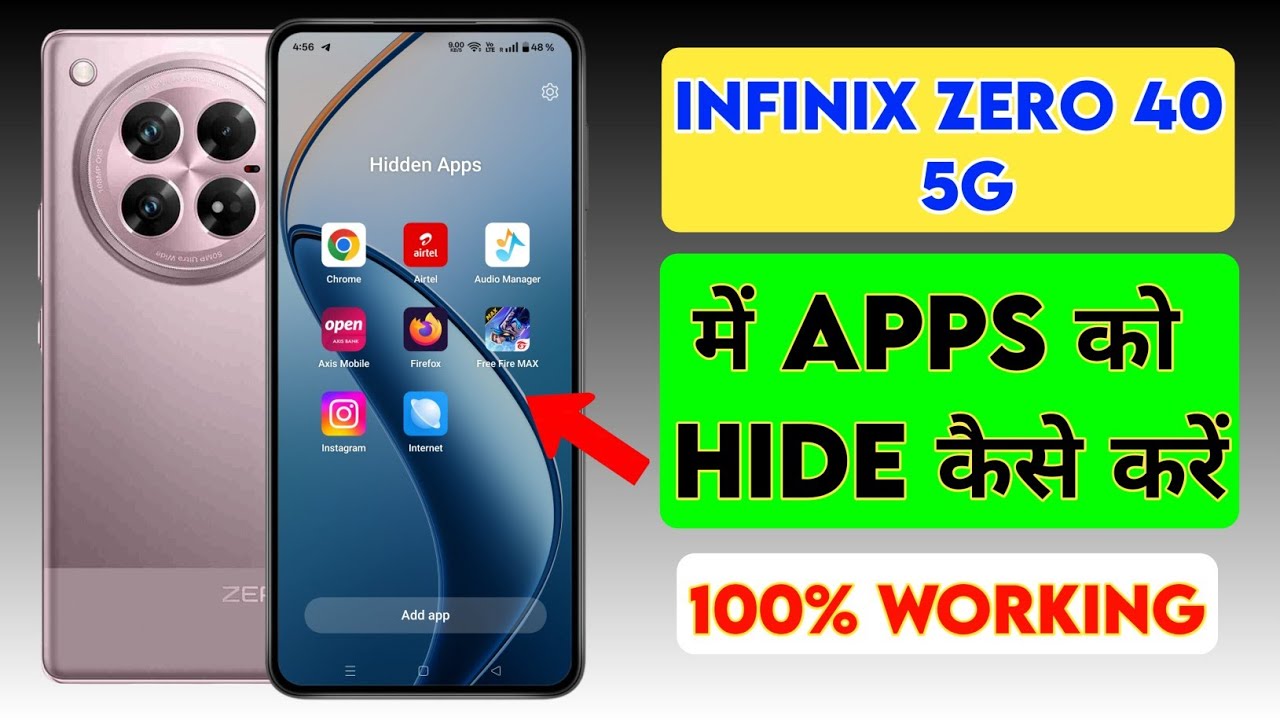 How to hide apps in infinix zero 40 5g | Infinix zero 40 phone me apps ...