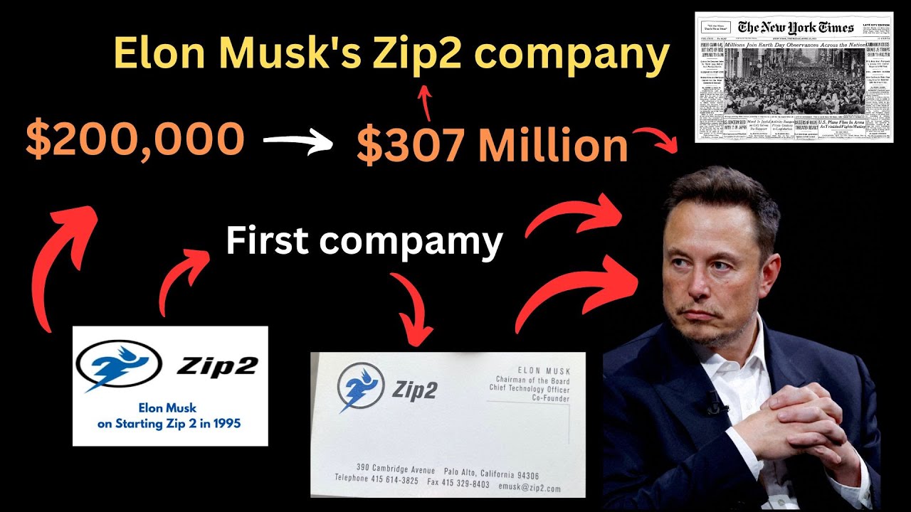Elon Musk's Zip2 Journey: From $200,000 Startup to $307 Million Deal! - YouTube