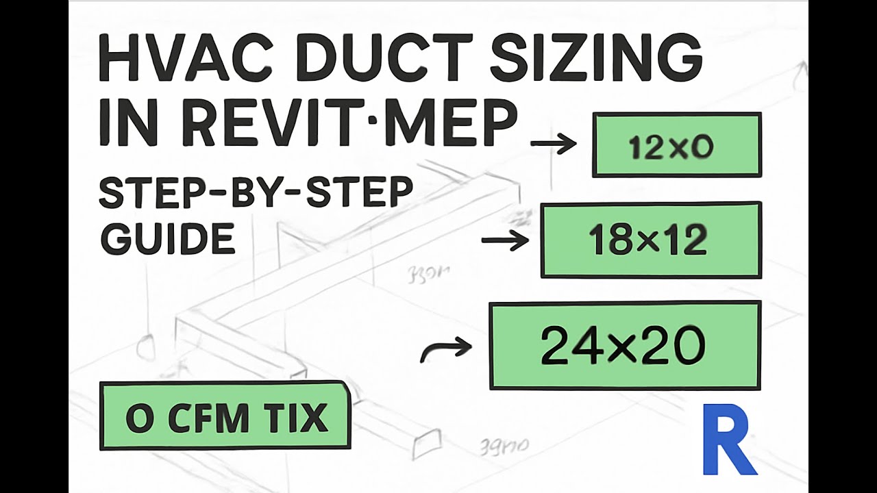 HVAC Duct Sizing using Revit MEP| HVAC System Designing | Revit ...
