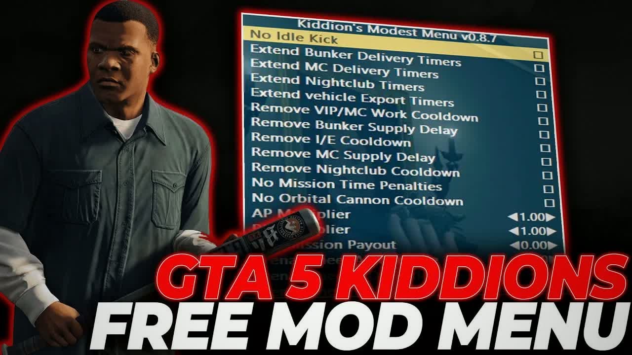 GTA V KIDDIONS MOD MENU - GTA 5 HACKS [FREE VERSION + Tutorial] Gta 5 ...