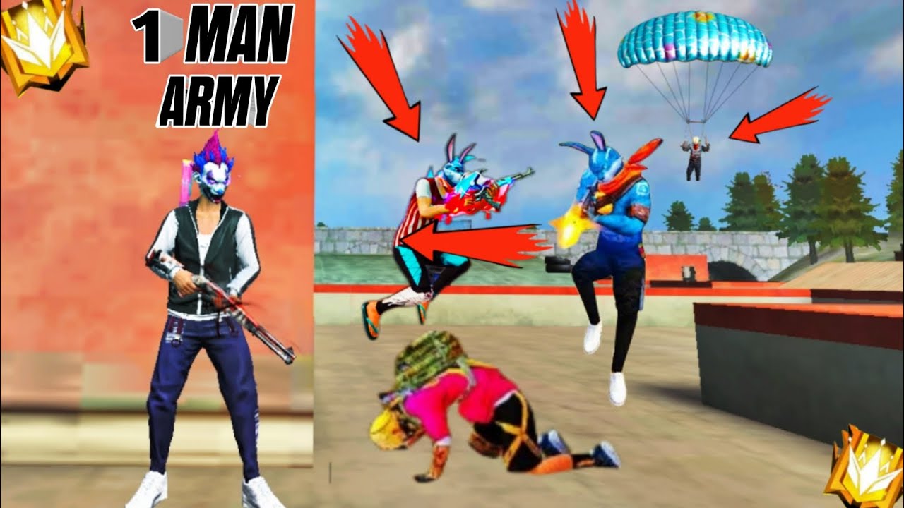 1 MAN ARMY IN FREE FIRE 🥵 RANK MATCH HEROIC LOBY 5 KILL | GARENA FREE ...